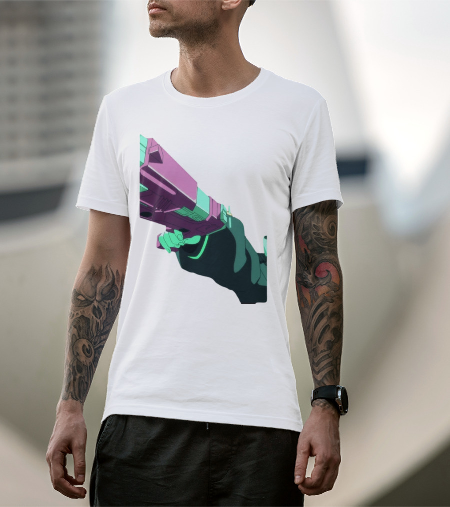 Rebecca Cyberpunk Edgerunners Aesthetic Gun T-Shirt