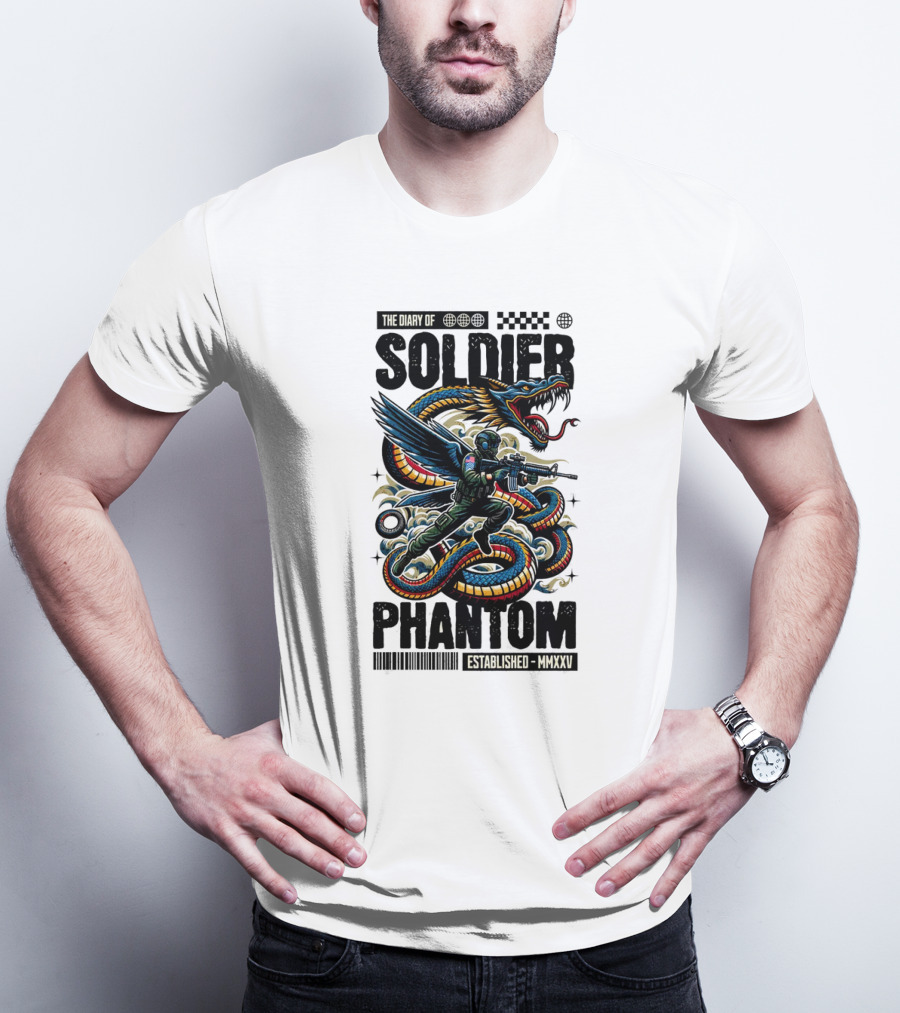 The Diary Of Soldier Phantom Established MMXXV T-Shirt