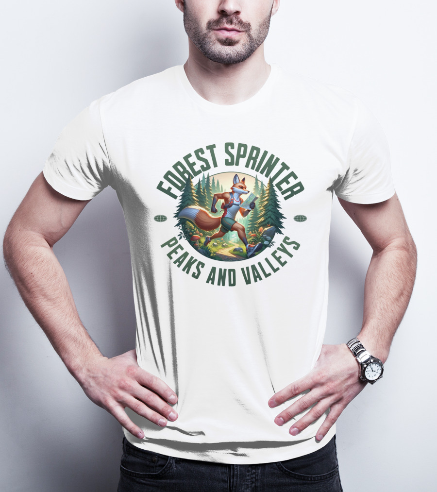 Forest Sprinter Peaks And Valleys T-Shirt