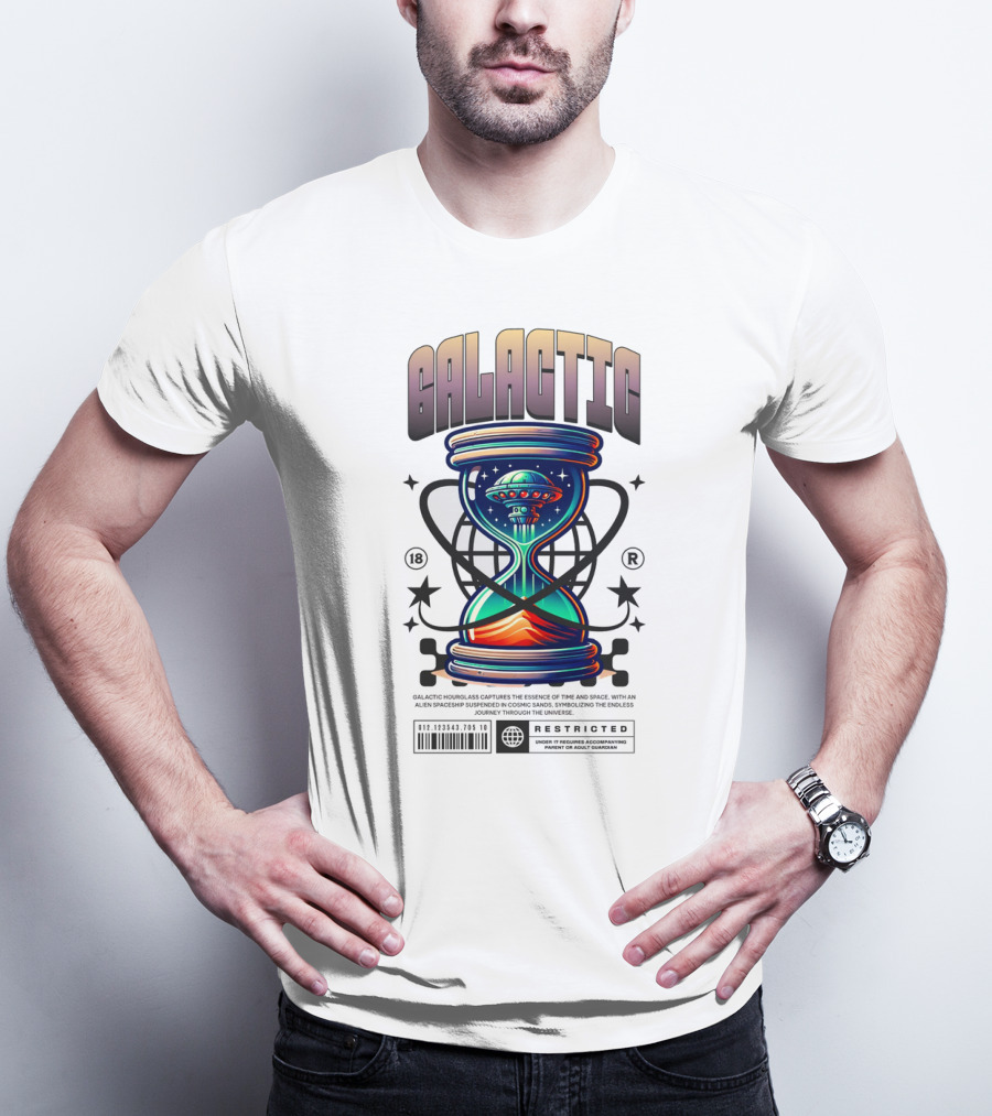 GALACTIC HOURGLASS RESTRICTED COSMIC SPACE ALIEN 18 T-Shirt