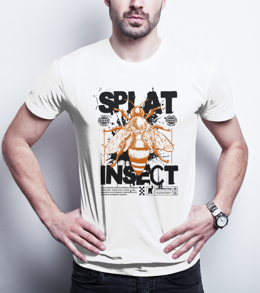 Splat Insect Restricted Warning T-Shirt