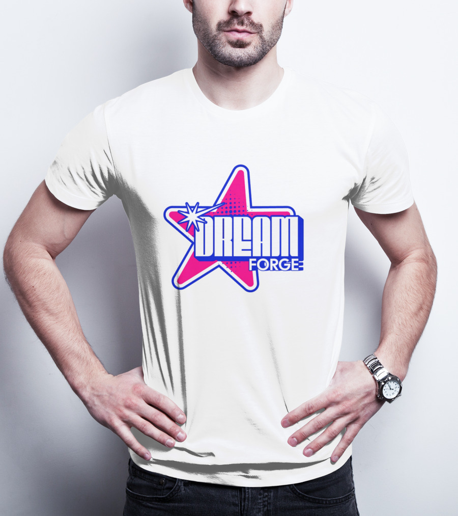Dream Forge Star Bright Neon Retro T-Shirt