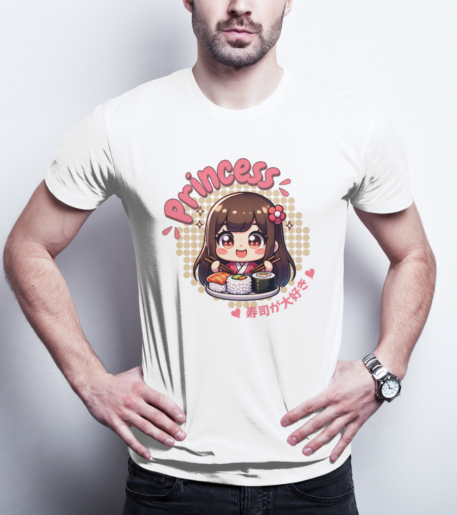 Princess Sushi Japanese Girl Cute T-Shirt