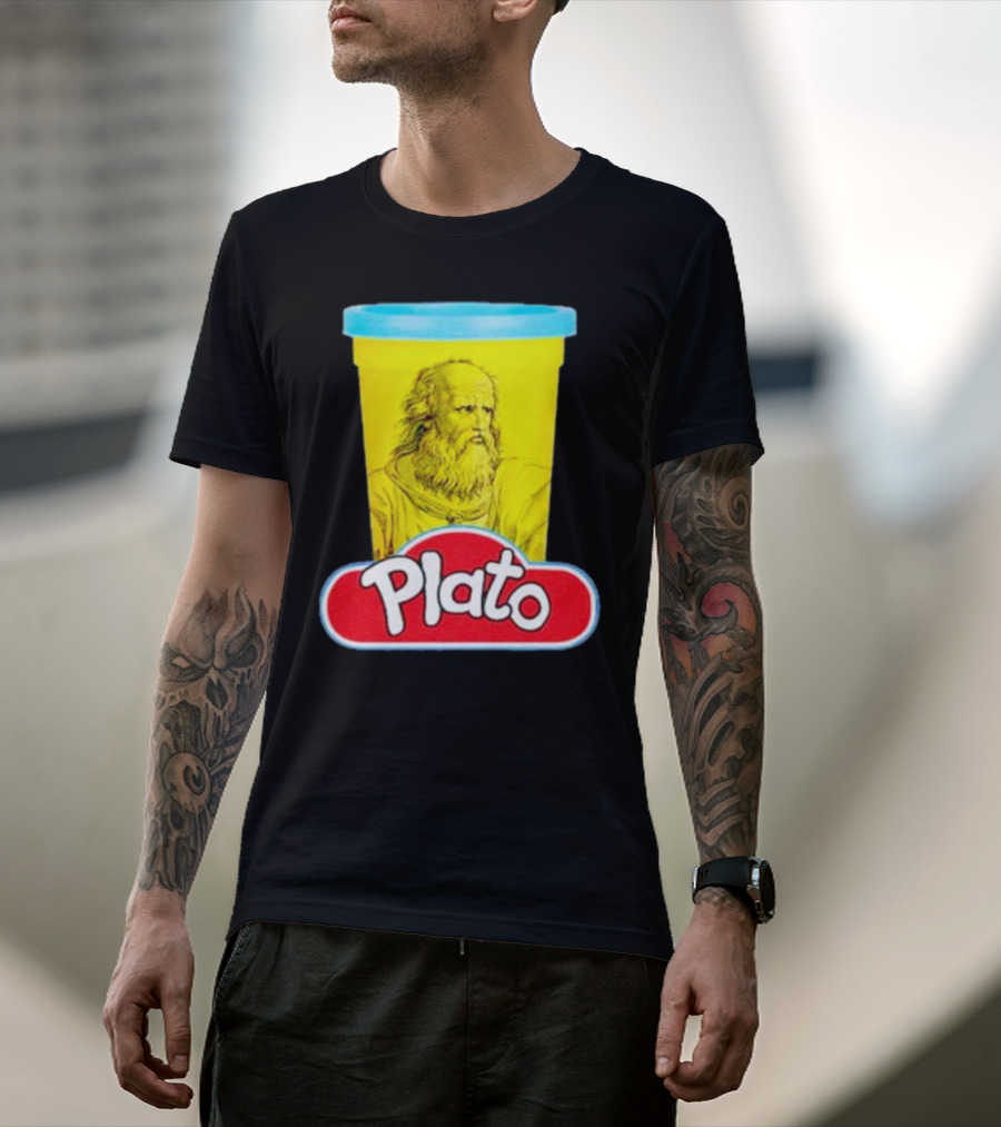 Plato Philosopher Meets Play Doh Parody Mashup T-Shirt