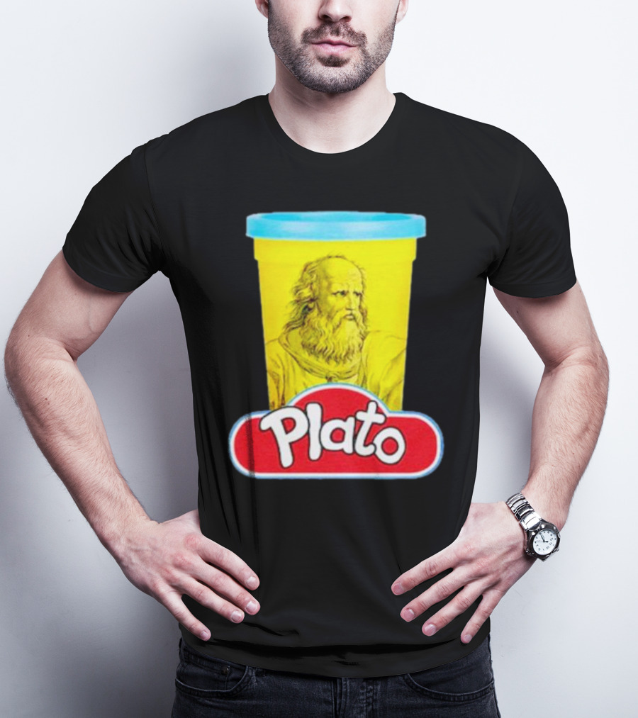 Plato Philosopher Meets Play Doh Parody Mashup T-Shirt