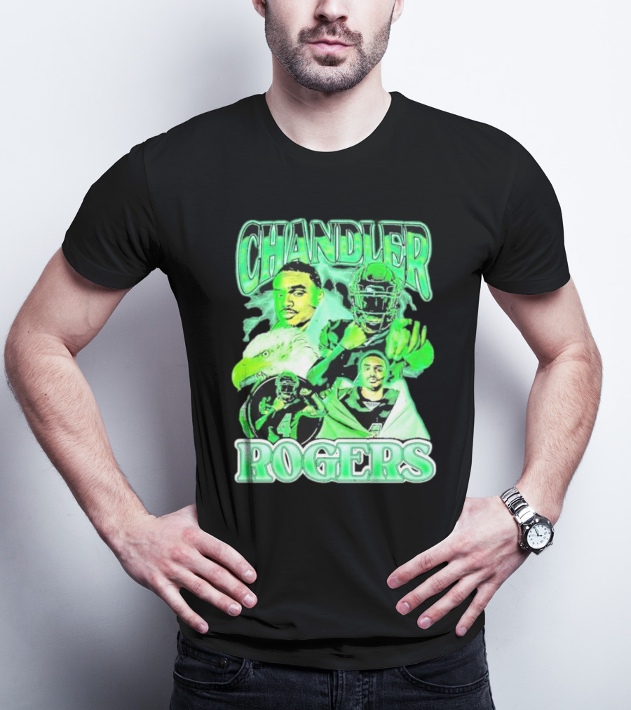Chandler Rogers Vintage Lightweight Football Eagle Green T-Shirt