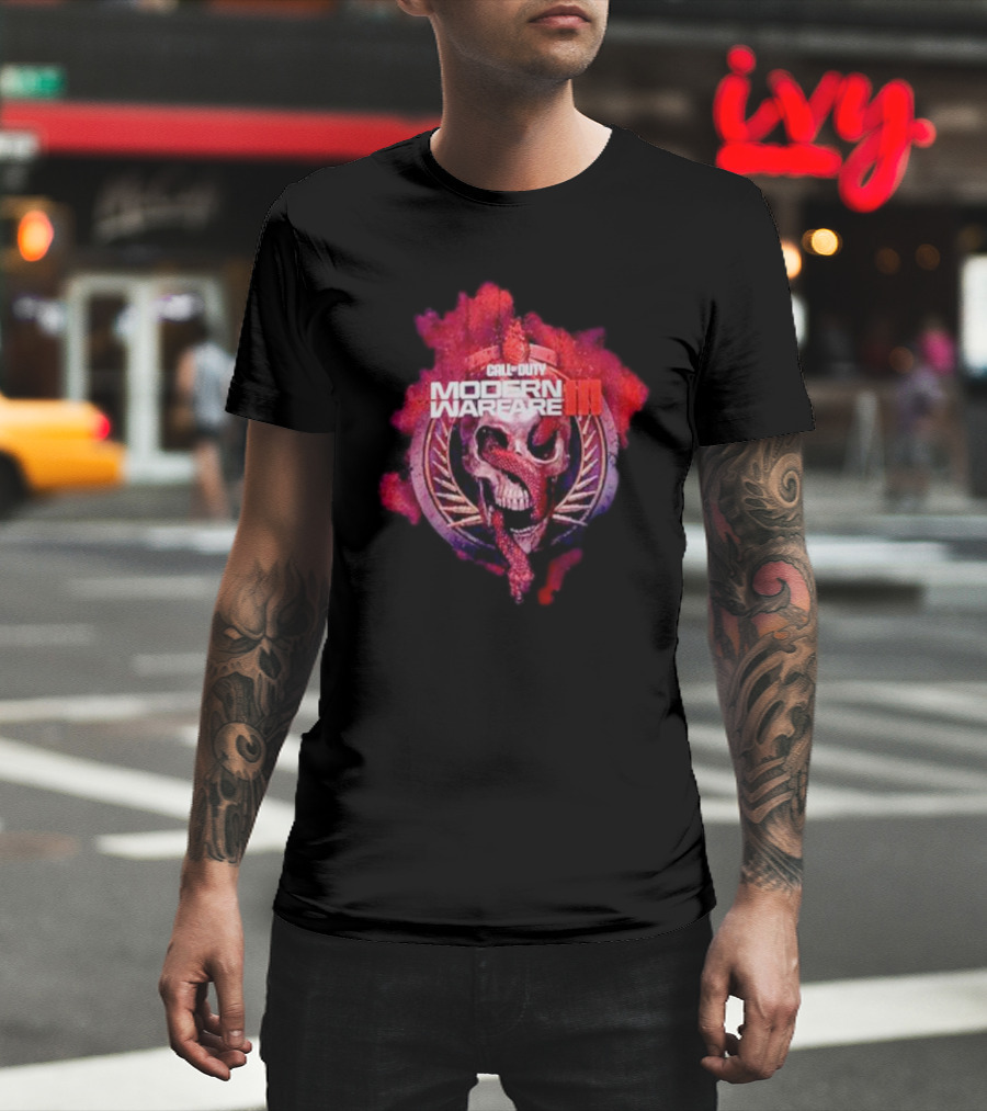 Call Of Duty Modern Warfare III Skull And Snake Emblem T-Shirt