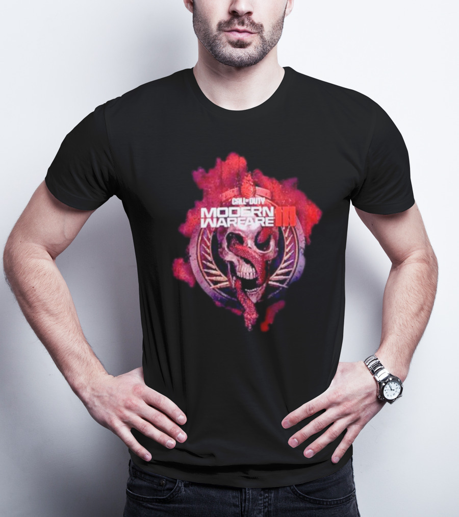 Call Of Duty Modern Warfare III Skull And Snake Emblem T-Shirt