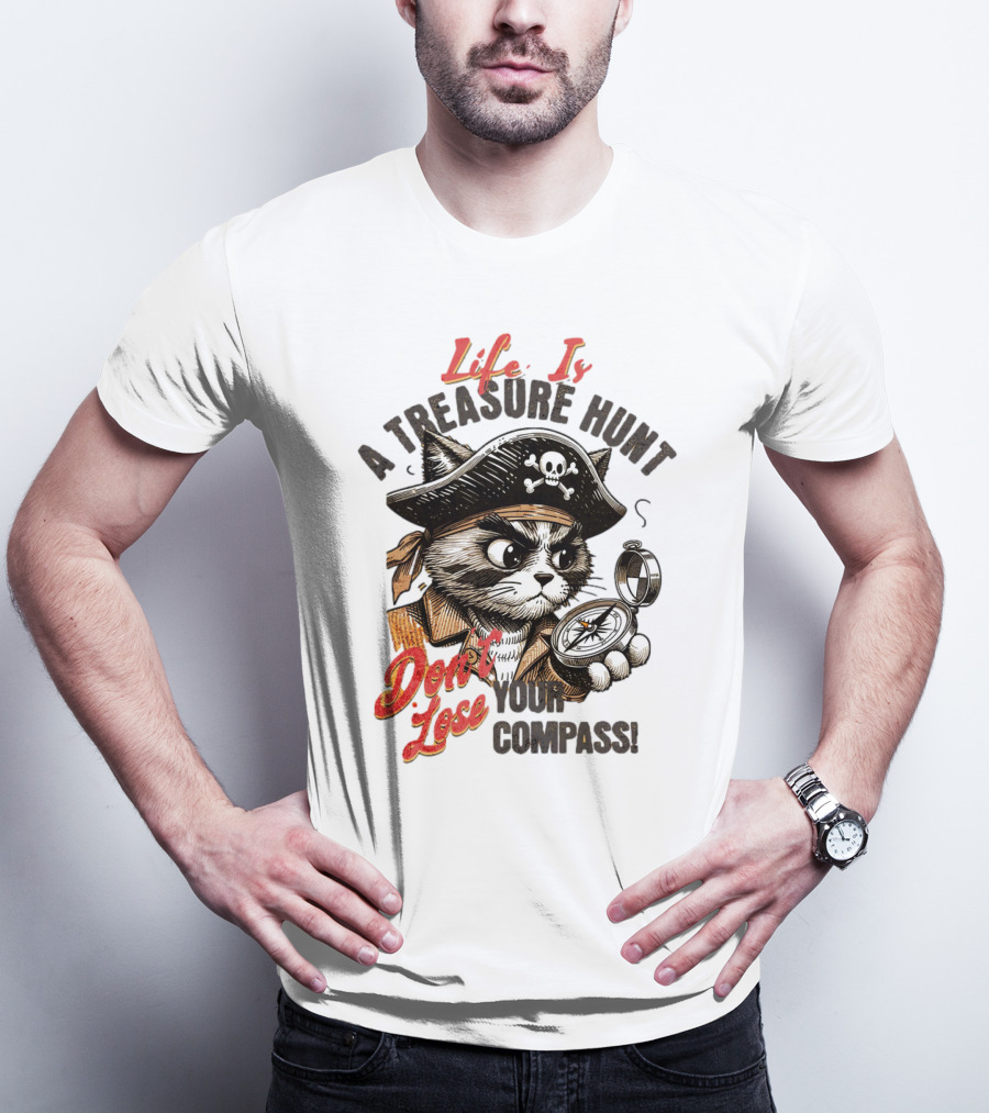 Life Is A Treasure Hunt Don't Lose Your Compass T-Shirt