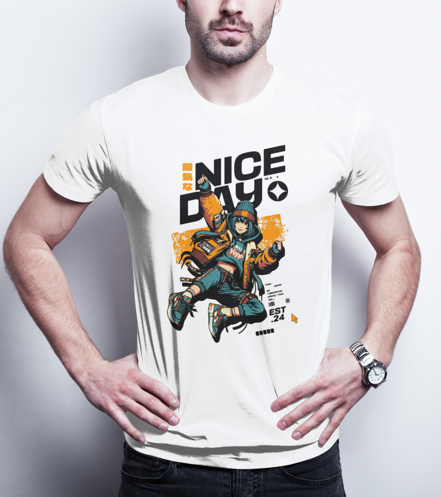 Nice Day Yepp Est 24 Vintage Urban T-Shirt