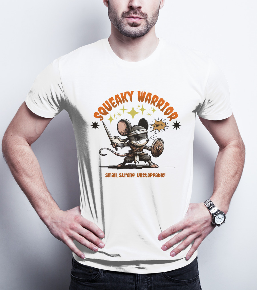Squeaky Warrior Small Strong Unstoppable Ciiitt T-Shirt