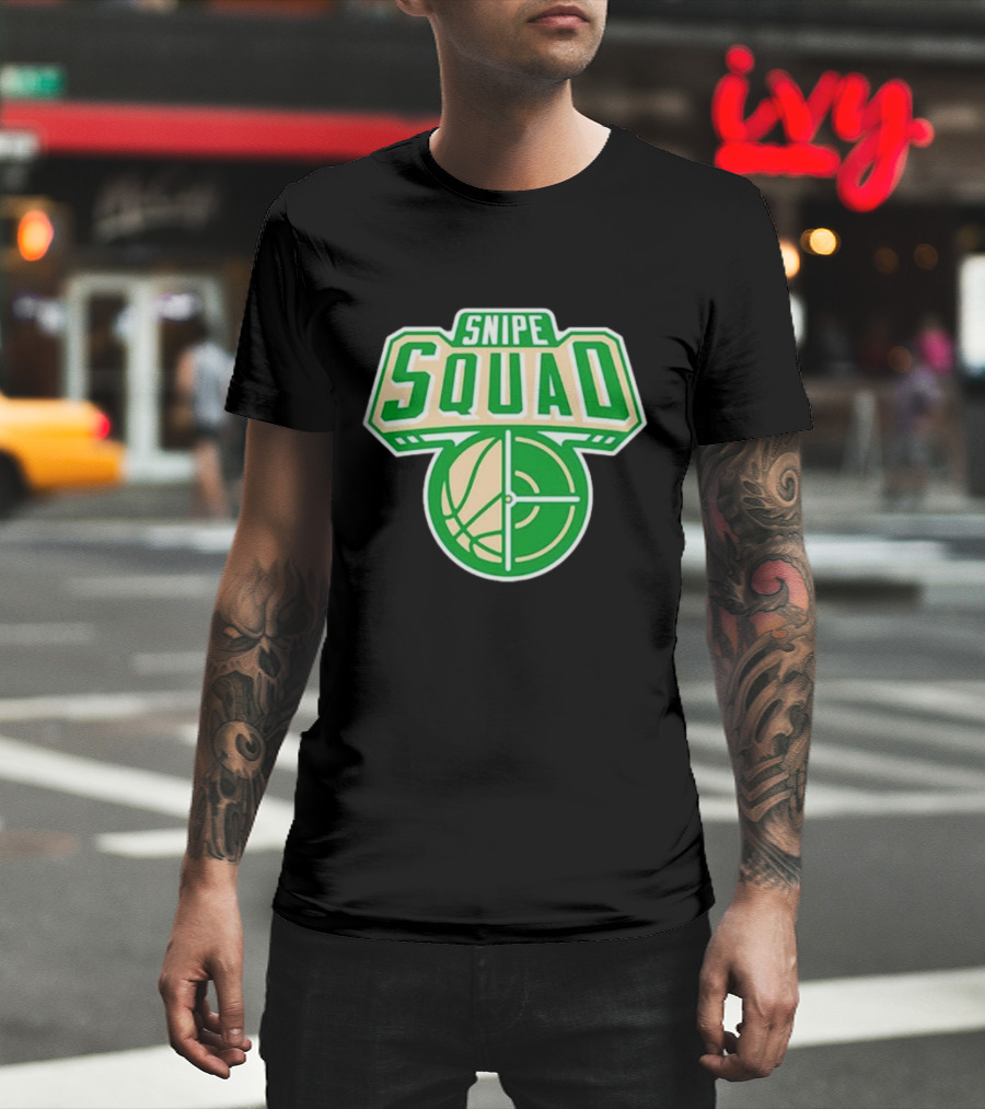 Milwaukee Bucks Snipe Squad Basketball Target Green T-Shirt