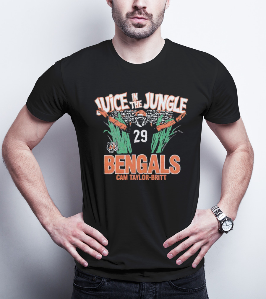 Juice In The Jungle Bengals Cam Taylor-Britt 29 T-Shirt