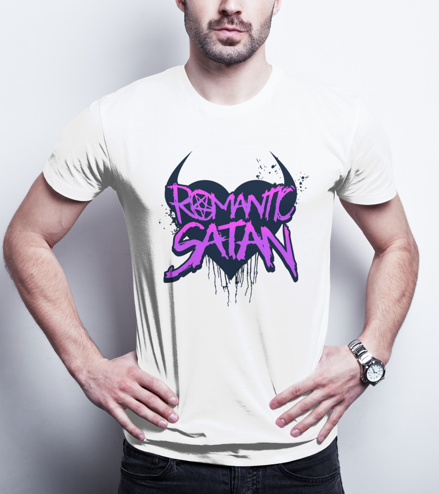 Romantic Satan Heart And Pentagram T-Shirt