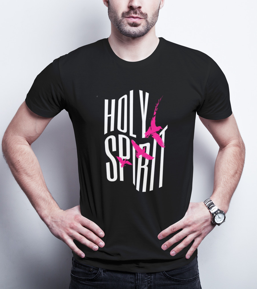 Holy Spirit Pink Birds Streetwear T-Shirt