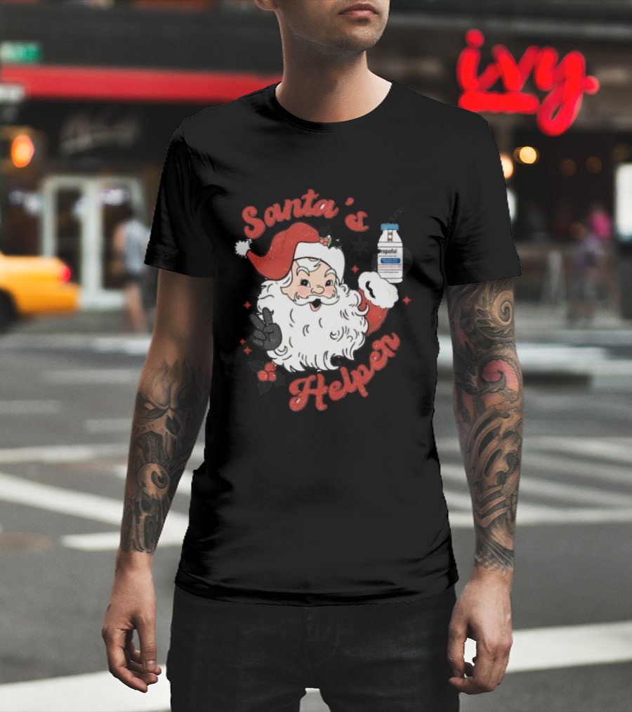 Santa's Helper Christmas Propofol T-Shirt
