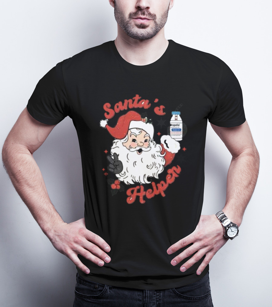 Santa's Helper Christmas Propofol T-Shirt