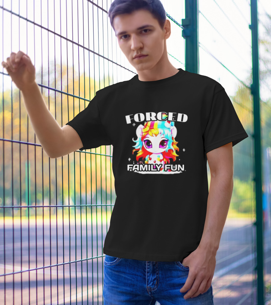FORCED Family Fun Unicorn Christmas T-Shirt