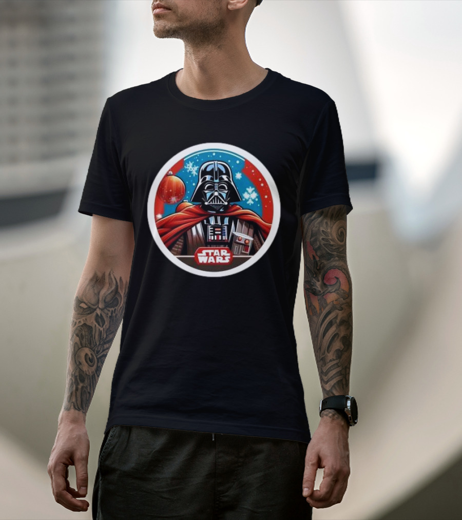 Star Wars Darth Vader Christmas Holiday Snowflakes T-Shirt