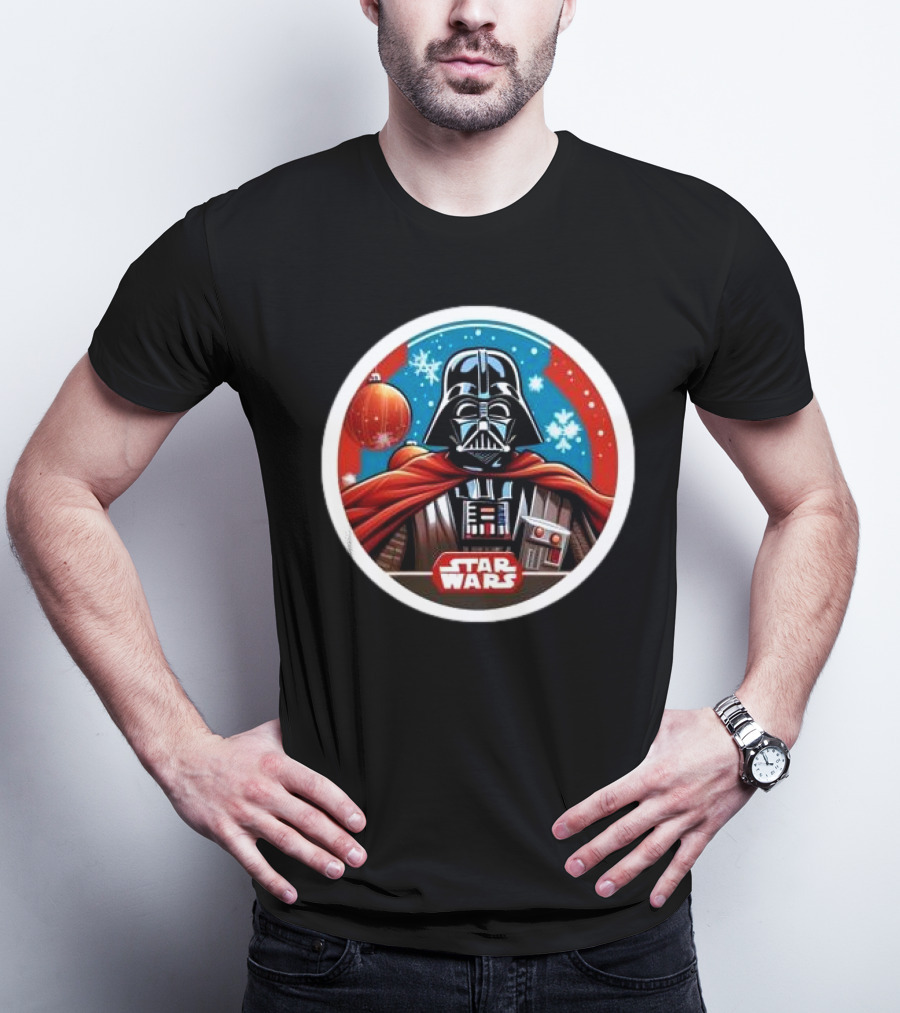 Star Wars Darth Vader Christmas Holiday Snowflakes T-Shirt