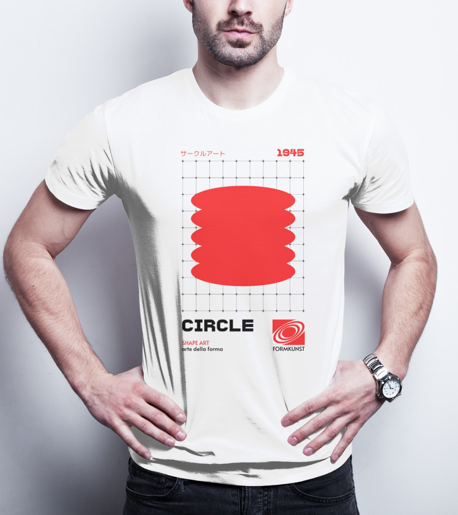 Circle Shape Art 1945 サークルアート Formkunst Arte Della Forma T-Shirt
