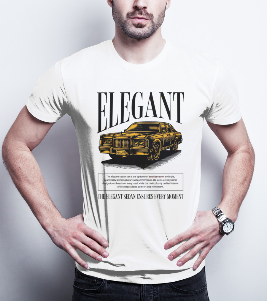 ELEGANT Sedan Sophistication Style Performance Comfort T-Shirt