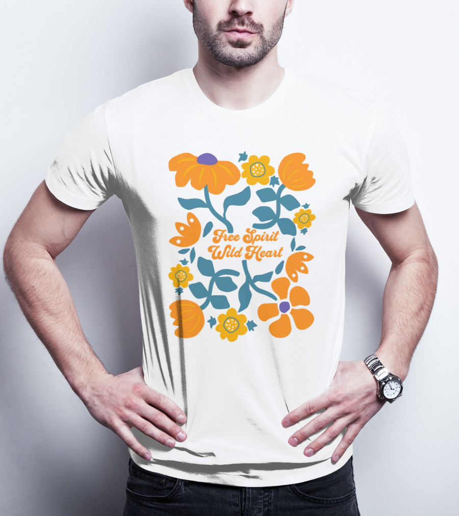 Free Spirit Wild Heart Floral T-Shirt