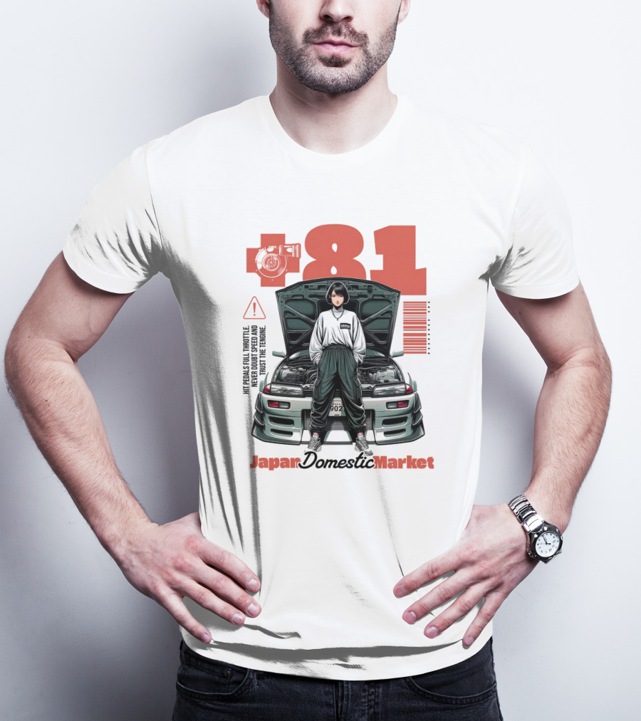 81 Japan Domestic Market Warning Import High Torque T-Shirt