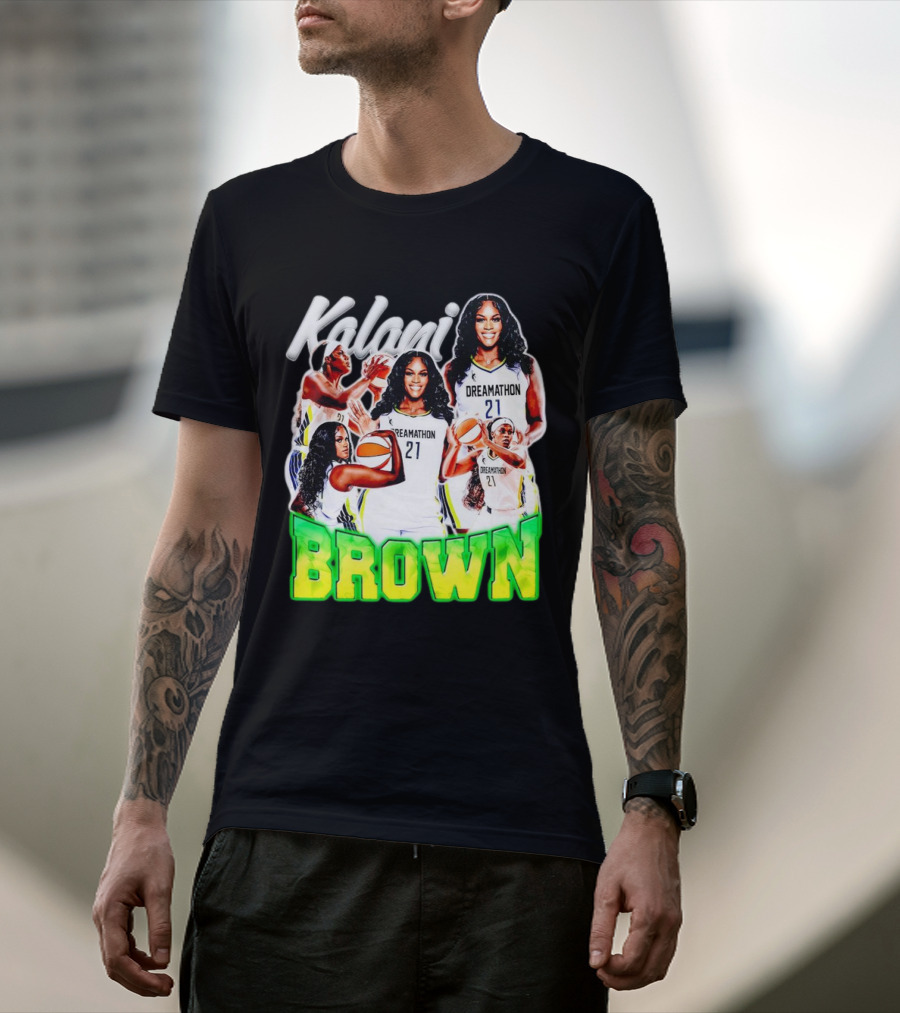 Kalani Brown Dreamathon 21 Basketball Legends T-Shirt