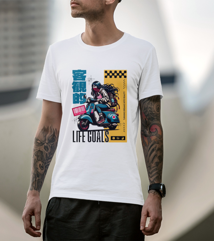 LIFE GOALS LITTLE APPAREL TURNING DREAMS INTO REALITY T-Shirt