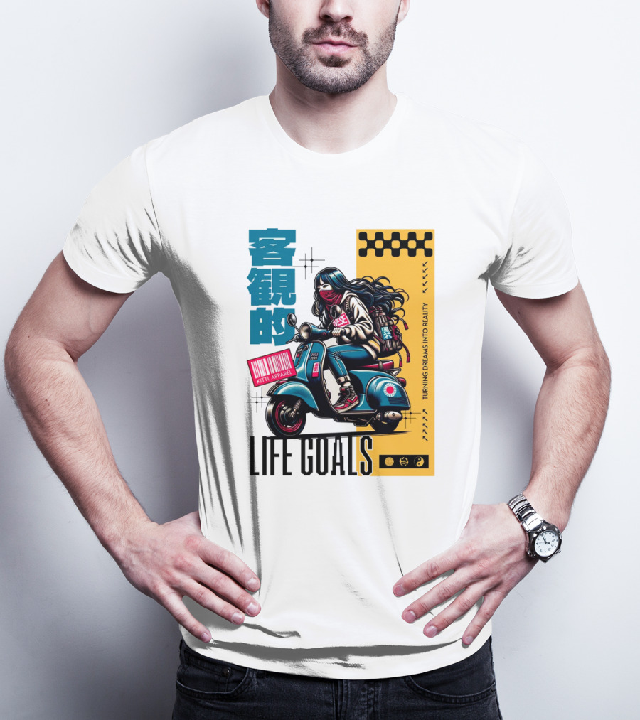 LIFE GOALS LITTLE APPAREL TURNING DREAMS INTO REALITY T-Shirt