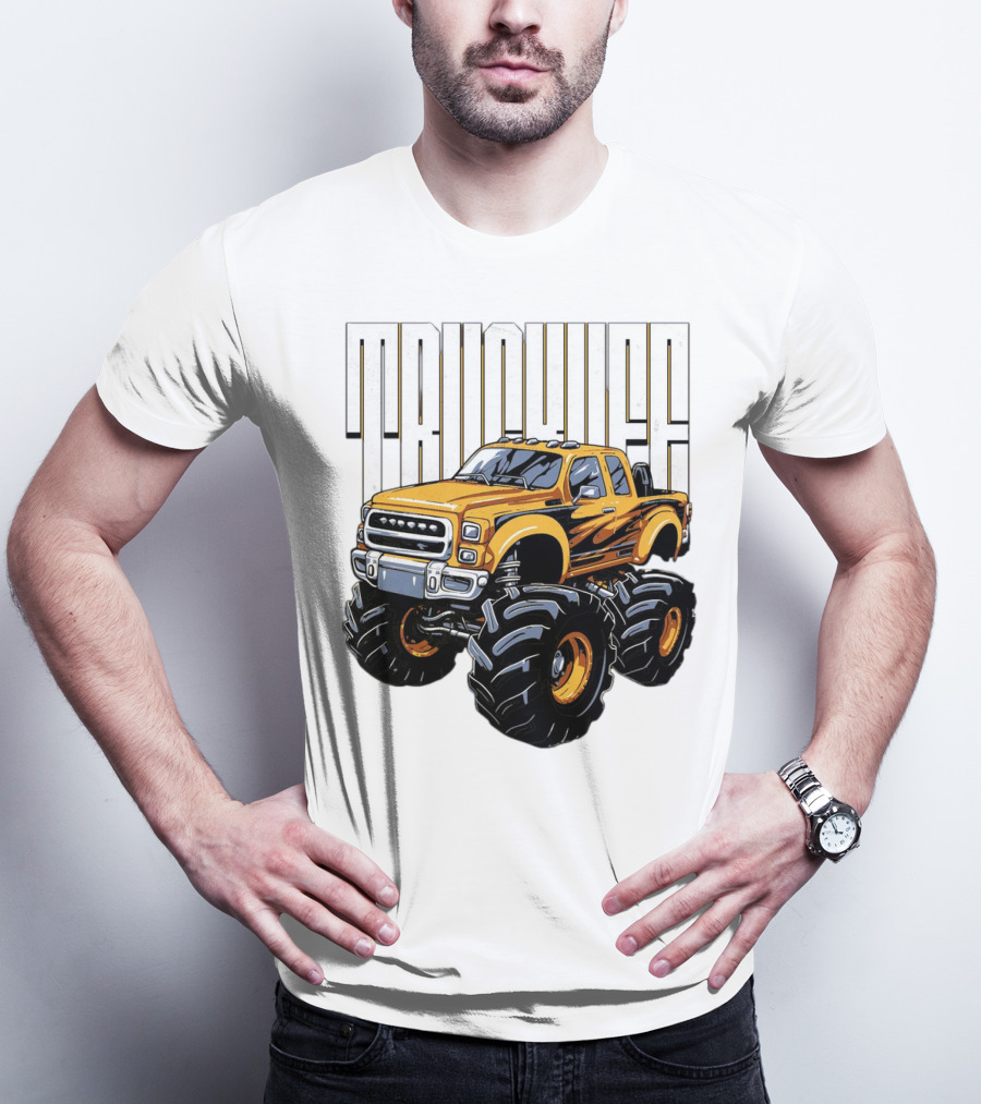 Trucklife Adventure Never Slowing Down Monster Truck T-Shirt
