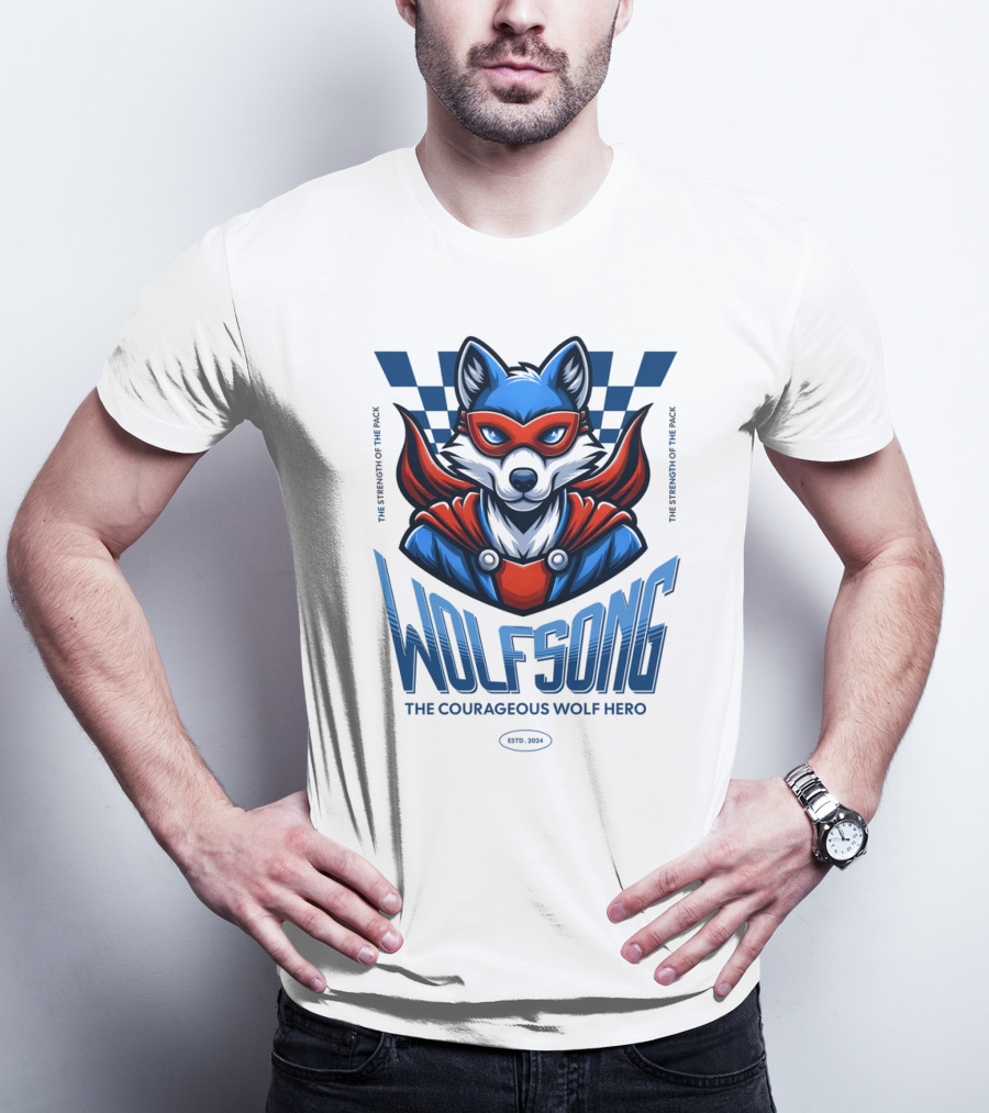 WOLFSONG THE COURAGEOUS WOLF HERO THE LEGENDARY WOLF SPIRIT T-Shirt