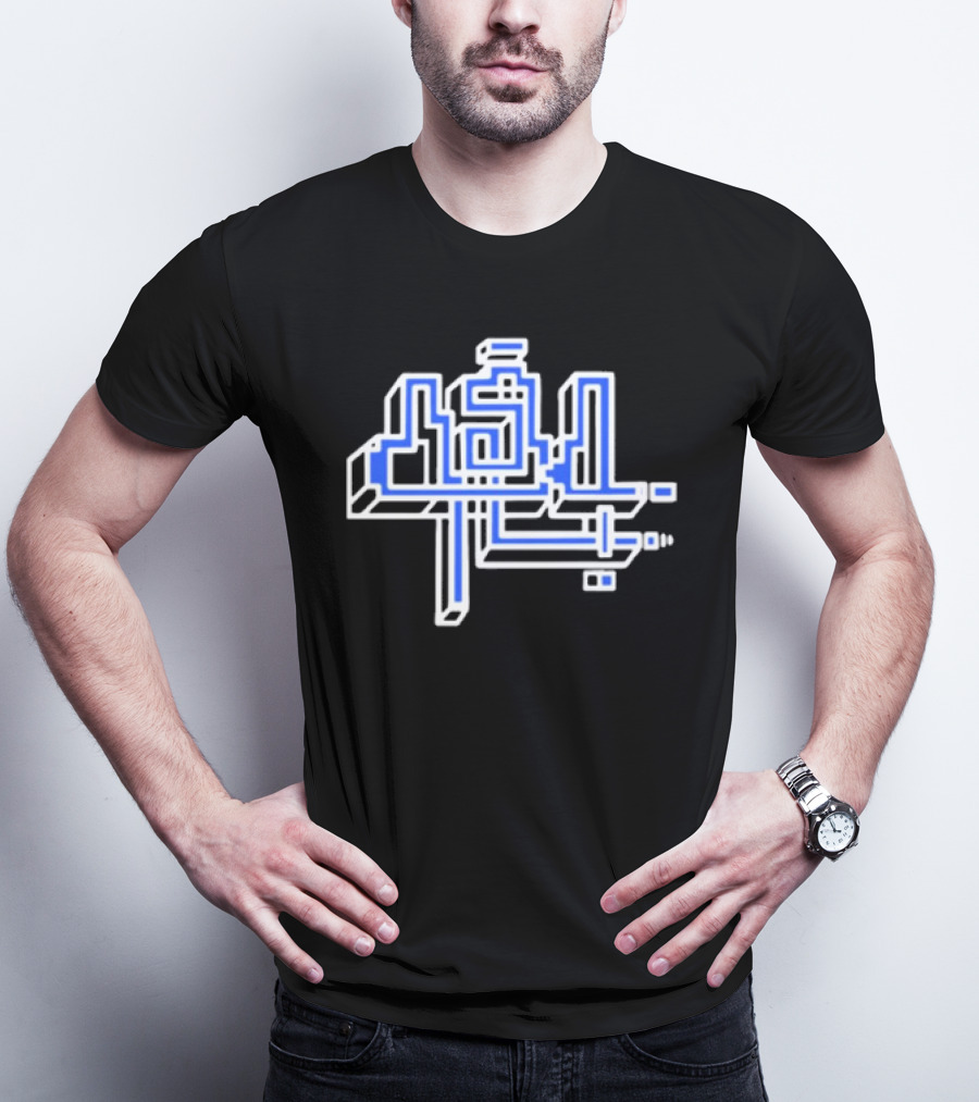 454 Life Maze Blue Circuit T-Shirt