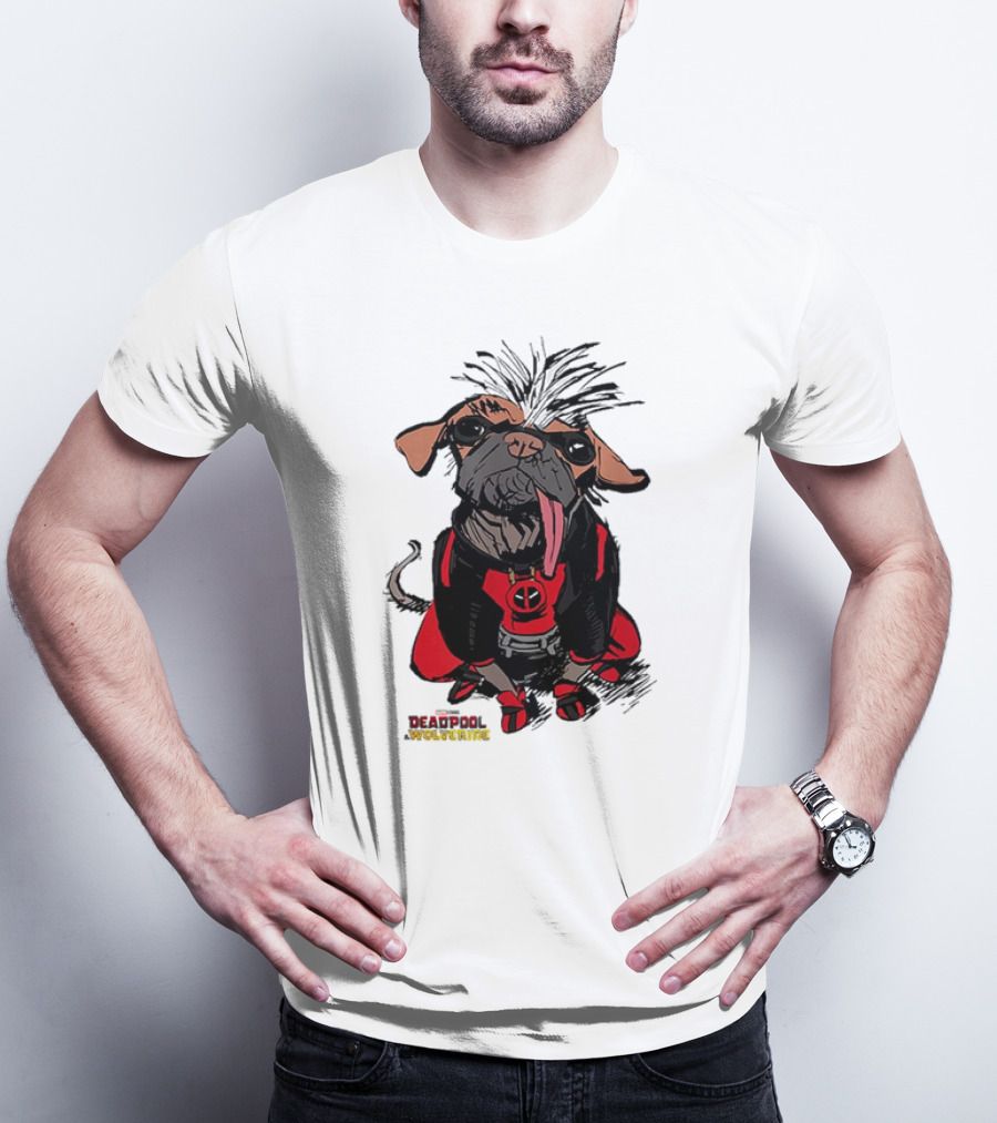 Retro 70 Wolverine Sketchy Dogpool Comic T-Shirt