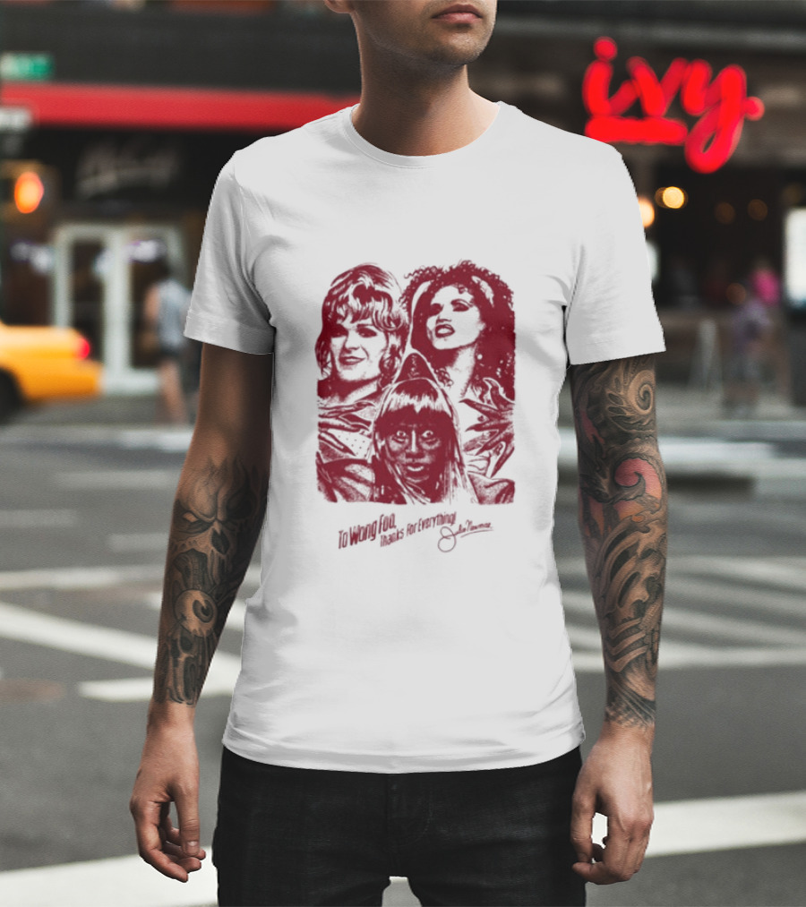 To Wong Foo Thanks For Everything Julie Newmar Red Faces T-Shirt