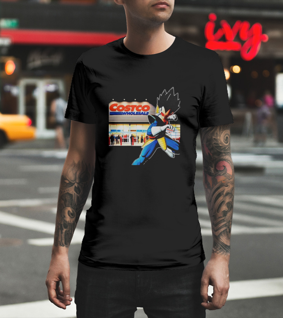 Prince Of Savings Costco Wholesale Vegeta Anime Icon At Storefront T-Shirt
