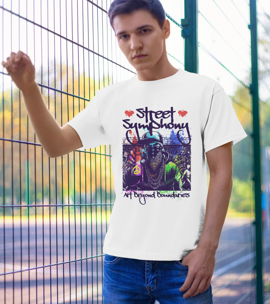 Street Symphony Art Beyond Boundaries Graffiti Man T-Shirt