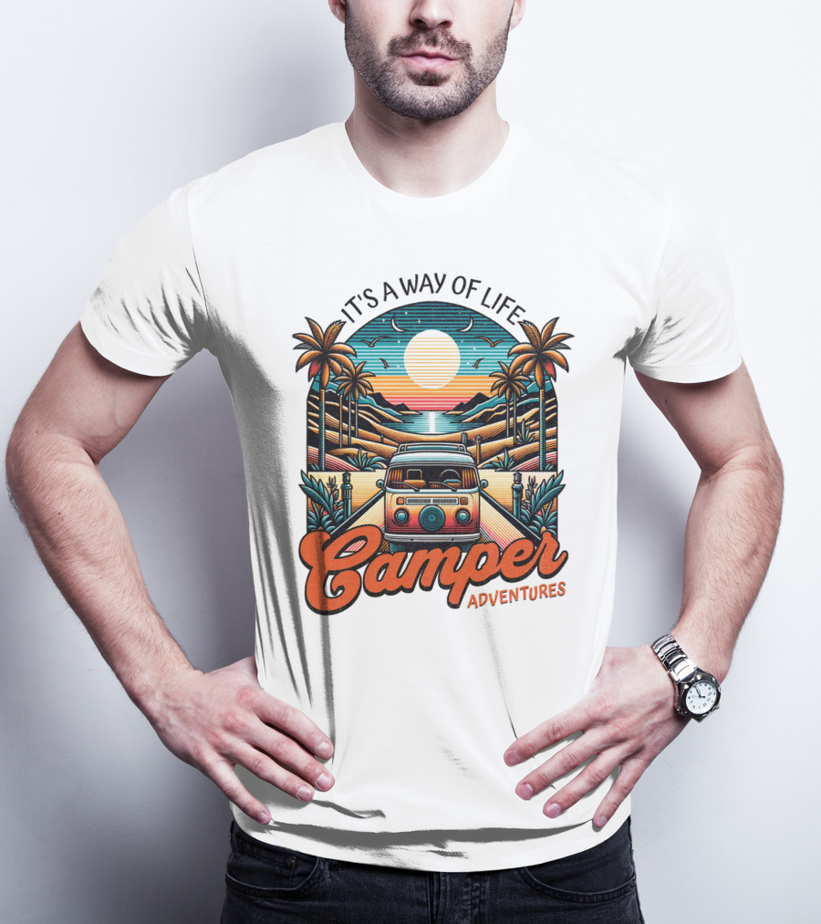 It's A Way Of Life Camper Adventures T-Shirt