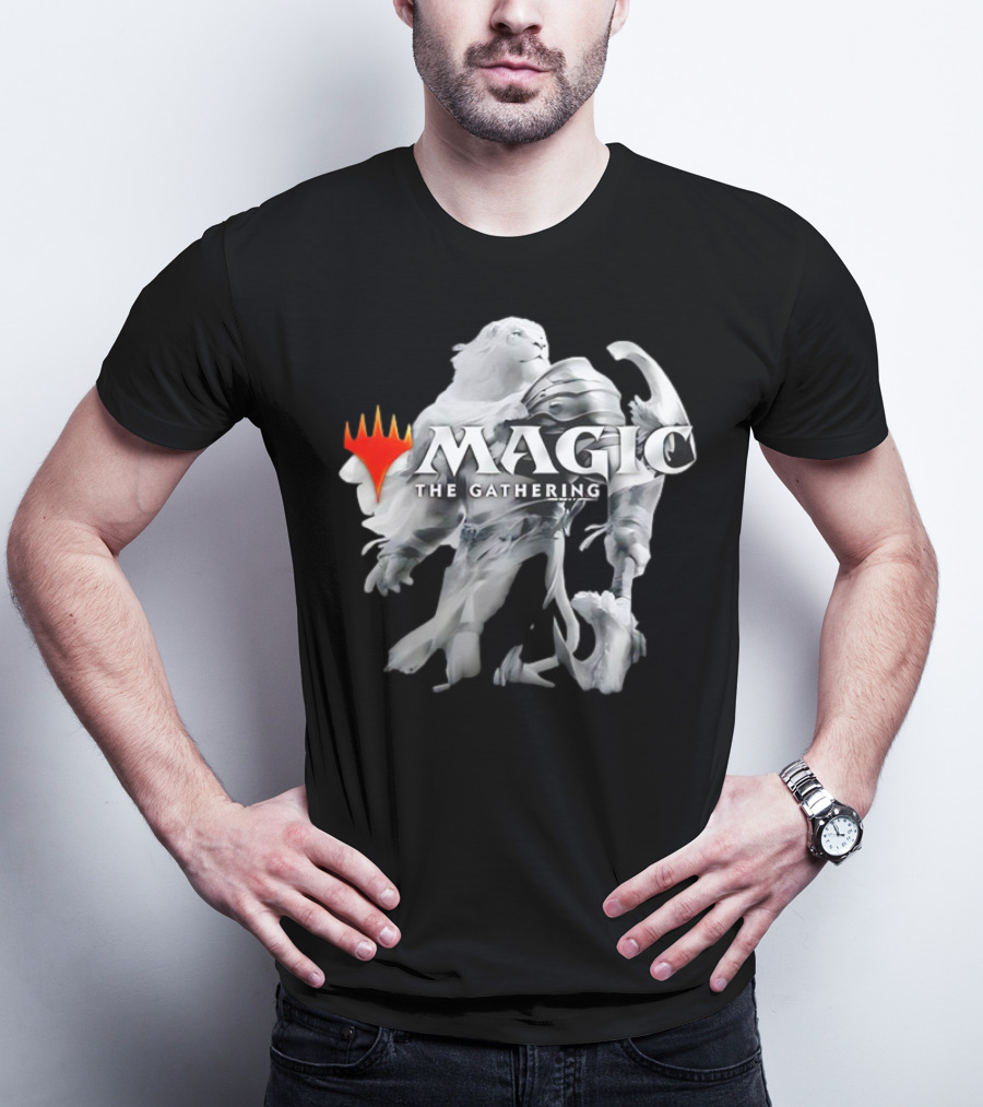 Magic The Gathering Lion Knight White Armor T-Shirt