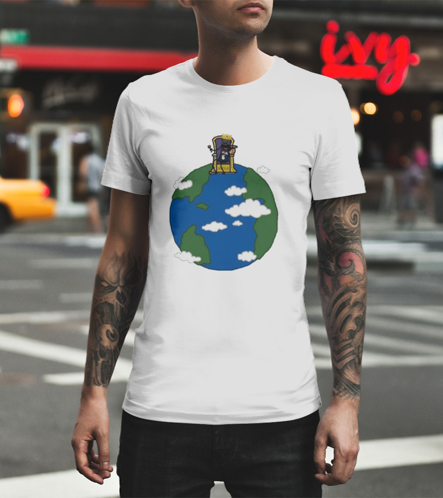 King Of The World James Throne On Earth T-Shirt