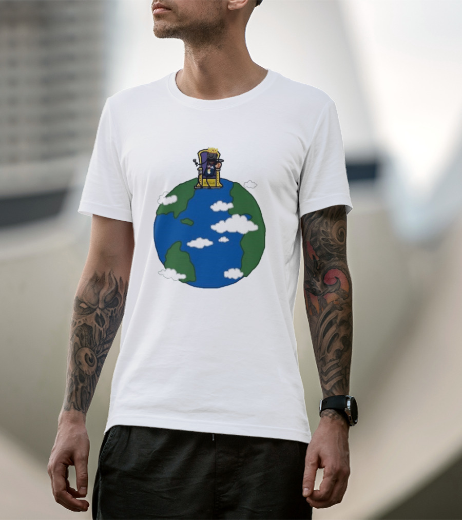 King Of The World James Throne On Earth T-Shirt