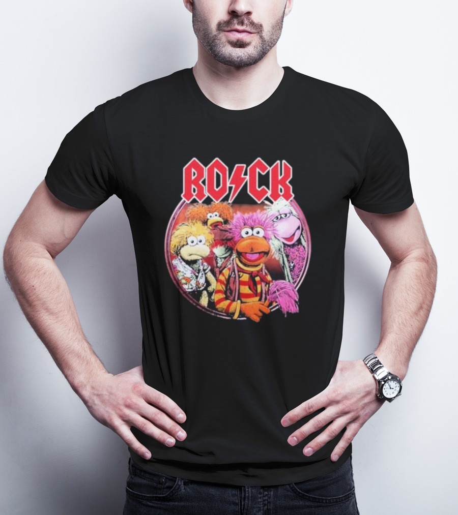 Jim Henson Fraggle Rock Characters With Iconic Rock Styling T-Shirt