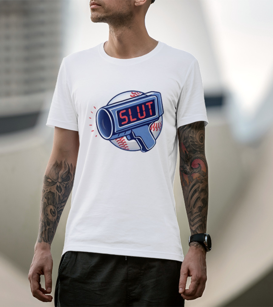 Slut Radar Baseball Humor T-Shirt