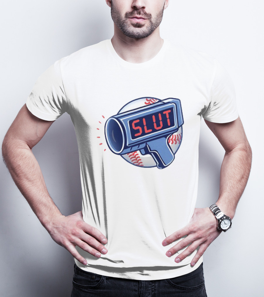 Slut Radar Baseball Humor T-Shirt