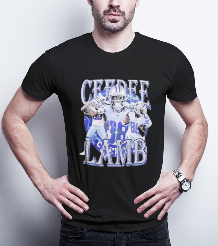 Ceedee Lamb Vintage 90s Retro Football Star Graphics T-Shirt