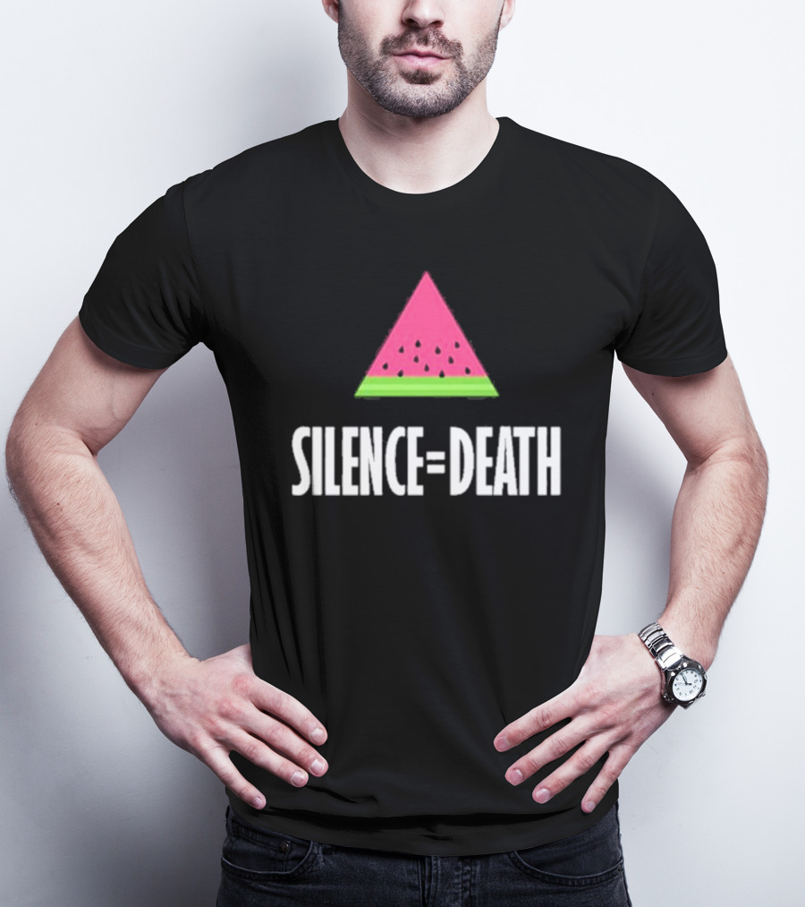 Silence Equals Death Watermelon Triangle T-Shirt