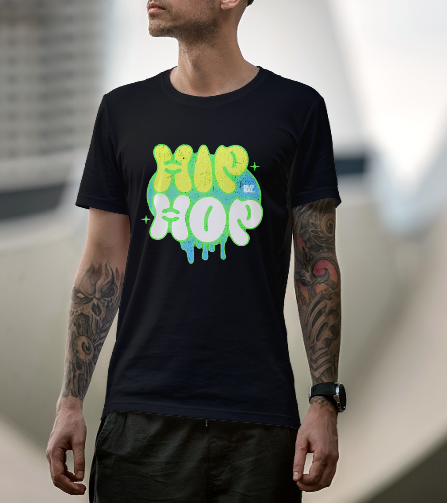 HIP HOP GLOBAL Drip Style Graffiti T-Shirt
