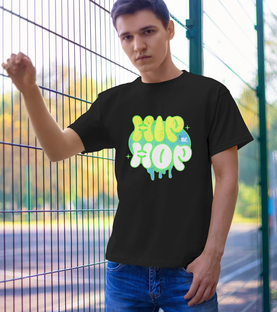 HIP HOP GLOBAL Drip Style Graffiti T-Shirt