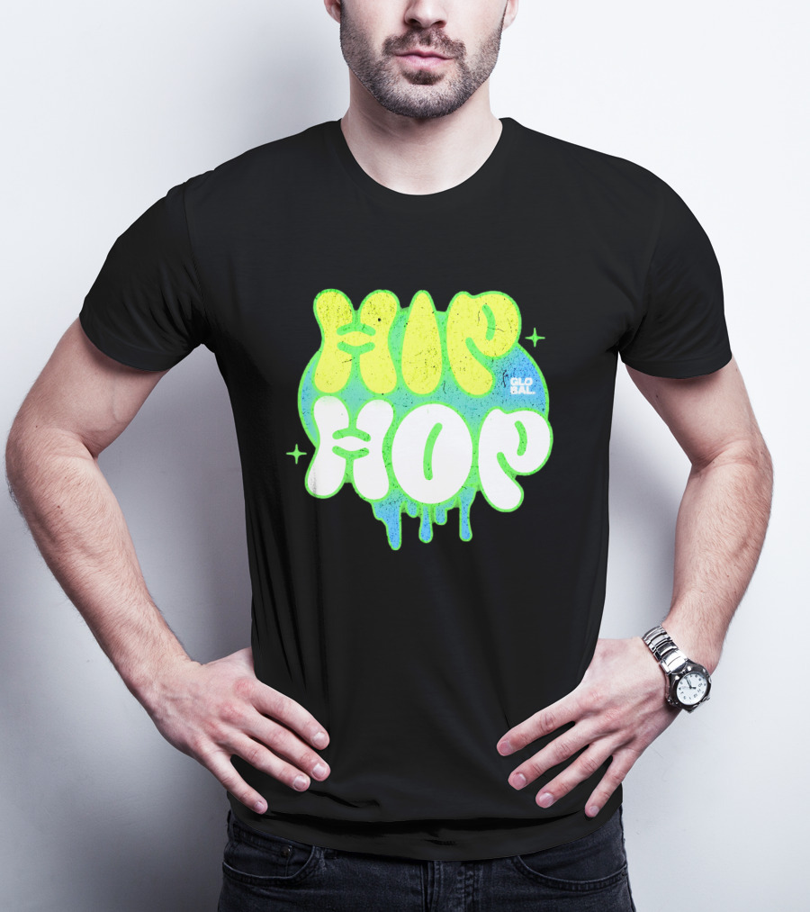 HIP HOP GLOBAL Drip Style Graffiti T-Shirt